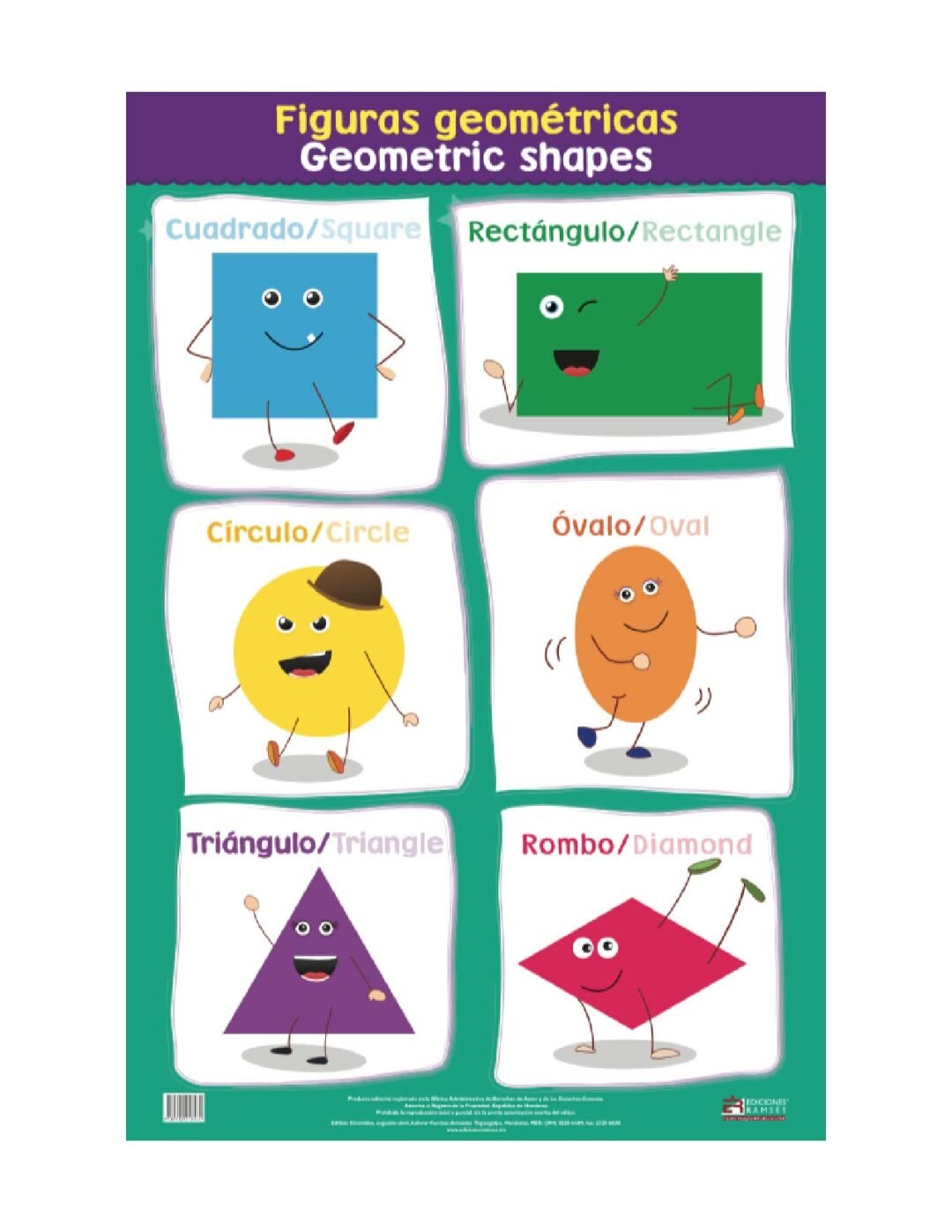 Poster decorativo FIGURAS GEOMÉTRICAS - EDICIONES RAMSÉS GUATEMALA