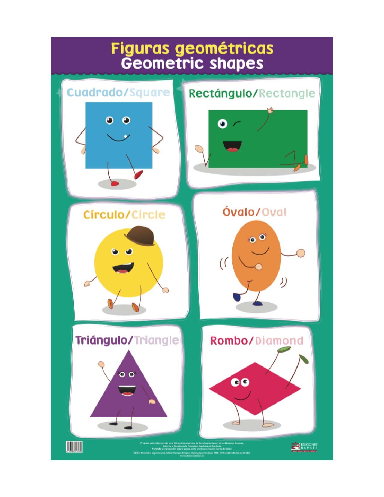 Poster decorativo FIGURAS GEOMÉTRICAS - EDICIONES RAMSÉS GUATEMALA